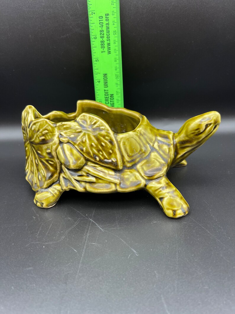 Vintage MCM Retro 1950's Mccoy Turtle Tortoise Planter With Water ...