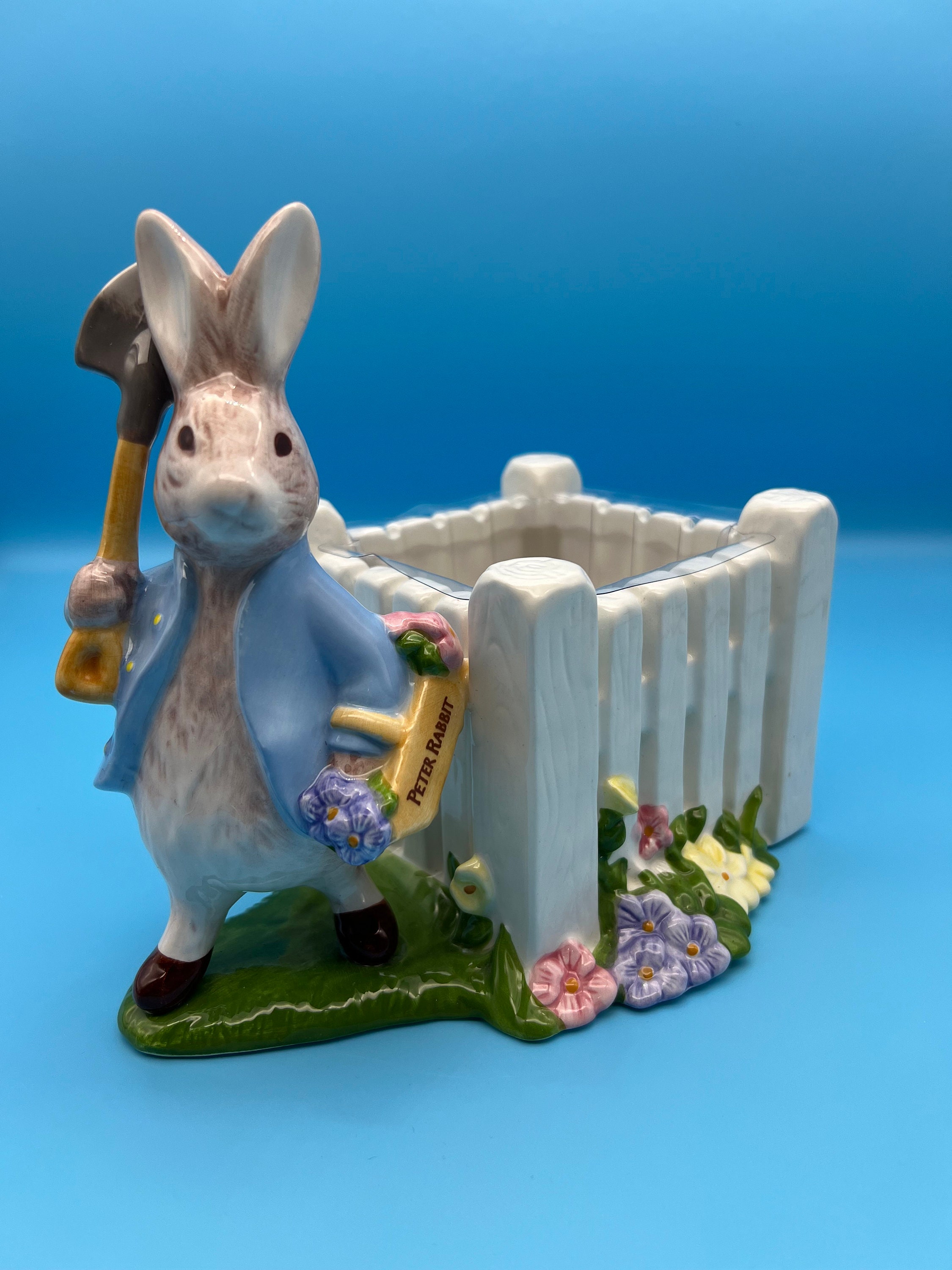 Beatrix Potter Peter Cottontail Bunny Easter or Spring Decor Ceramic ...
