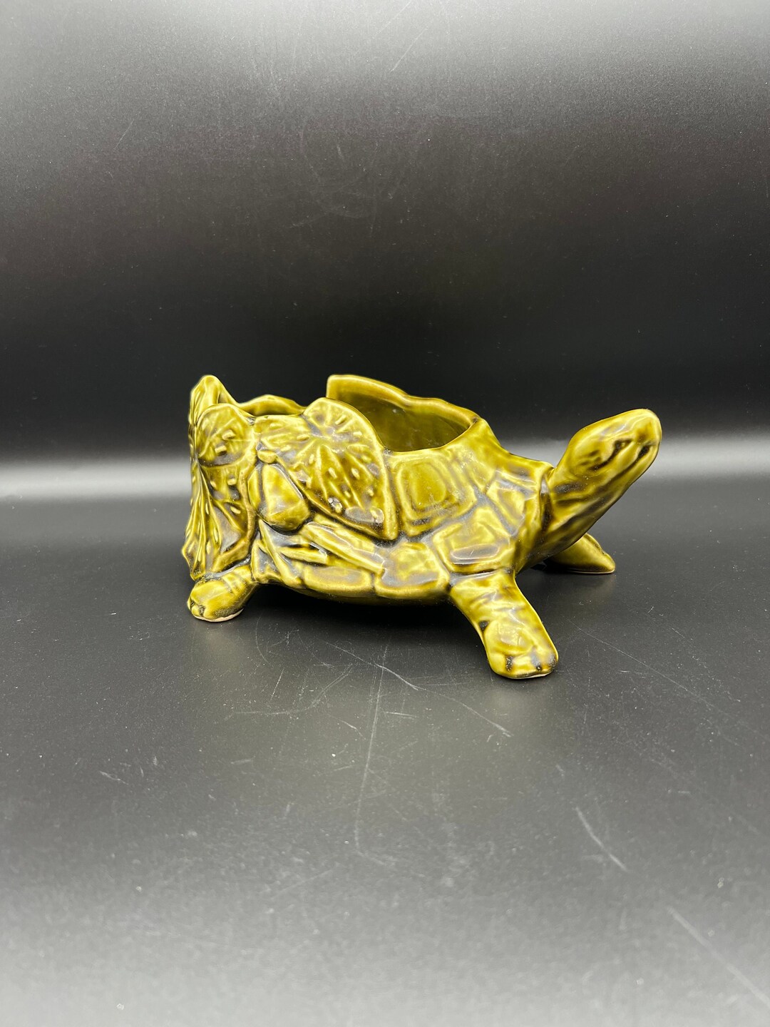 Vintage MCM Retro 1950's Mccoy Turtle Tortoise Planter With Water ...