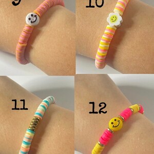 Cute Pink Clay Bead Bracelets - Etsy