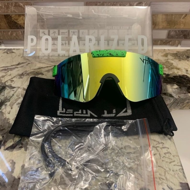 Pit Semi Rimless Wrap Around One Piece Shield Lens Sporty Viper ...