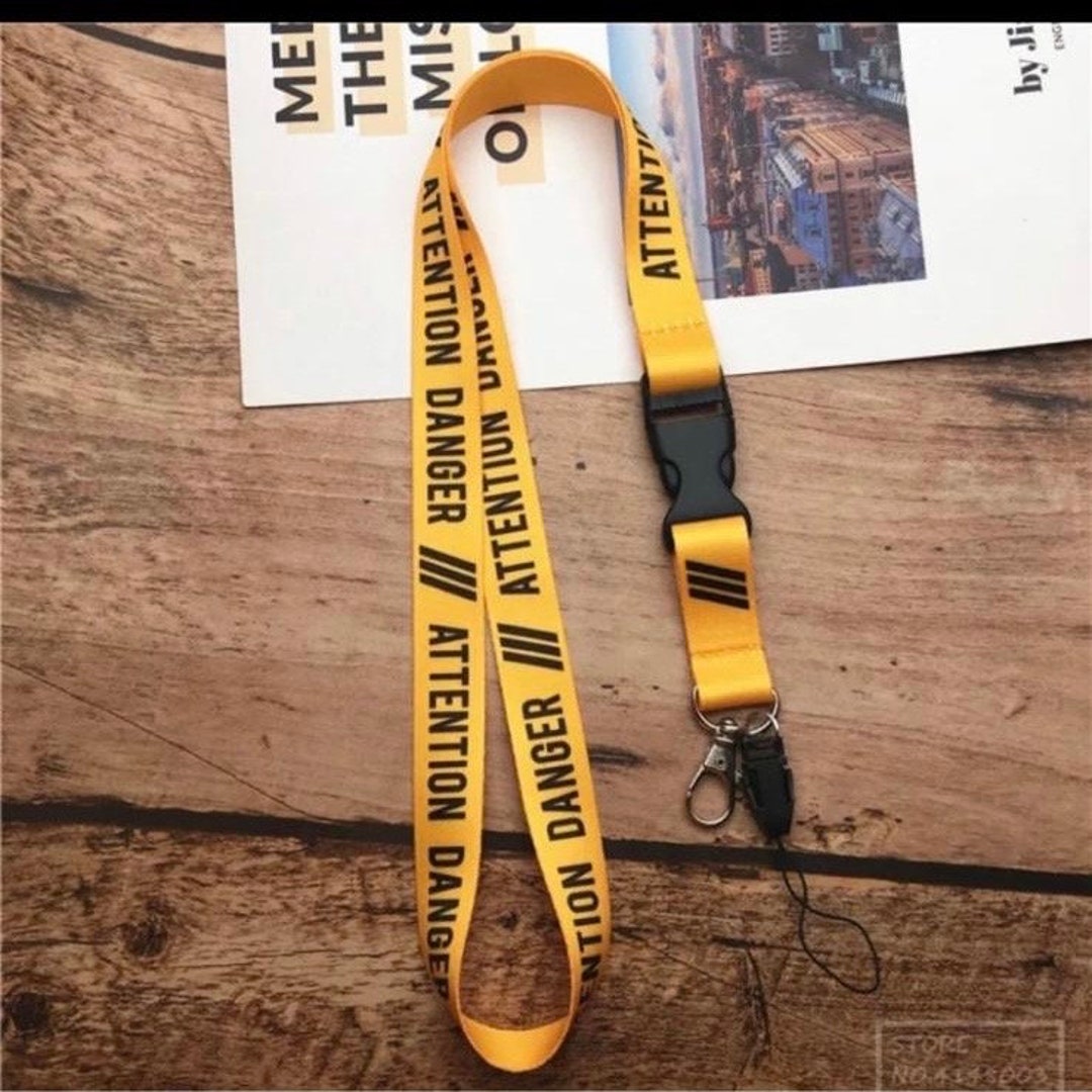 Lanyard / Keychain 04 : Attention Danger - Etsy