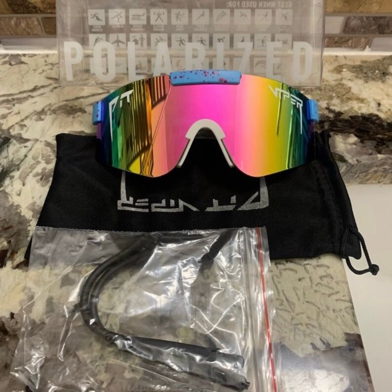 Pit Semi Rimless Wrap Around One Piece Shield Lens Sporty Viper ...