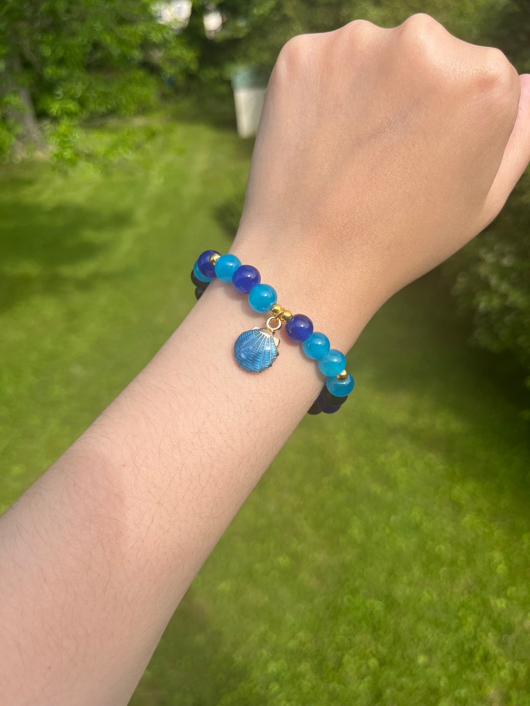Summer Bracelet, Beaded Bracelets for Summer, Seashell Bracelet ...