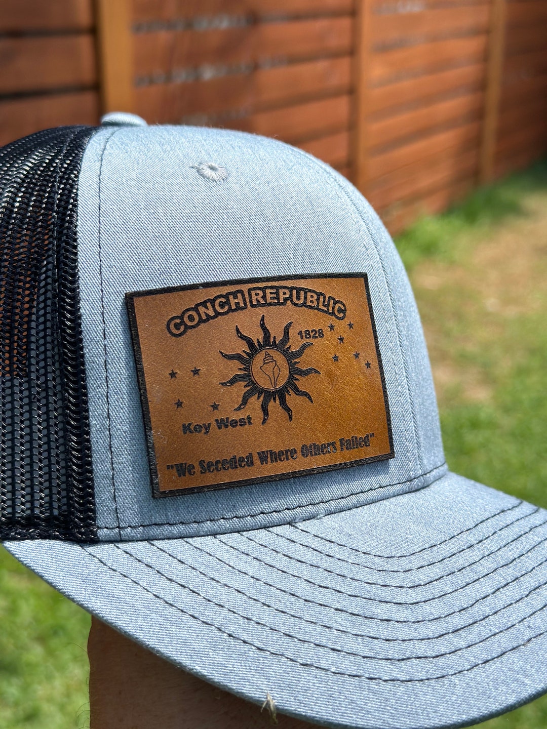 Key West Leather Patch Hats, Key West Hat, Conch Republic, Southernmost ...