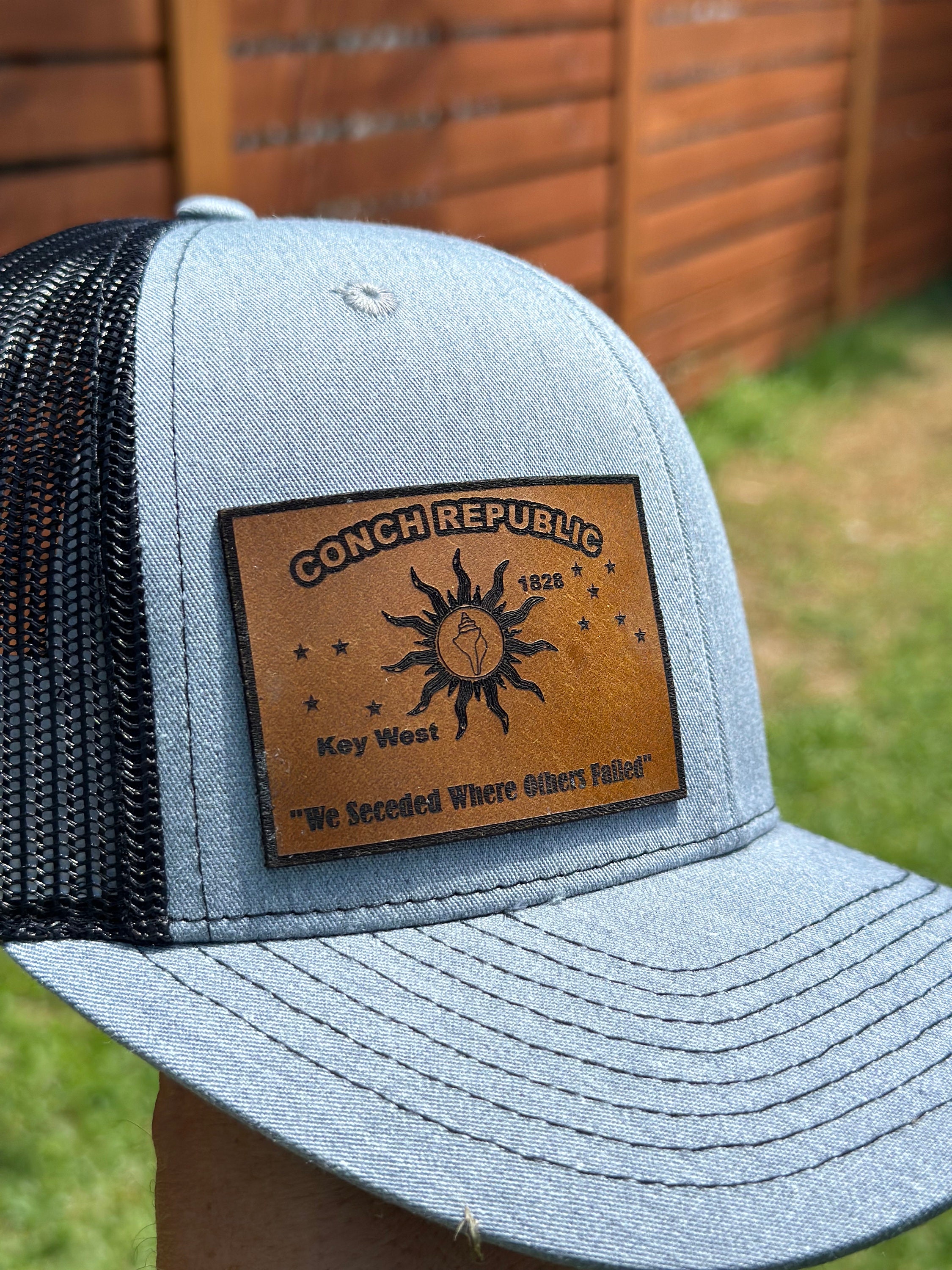 Key West Leather Patch Hats, Key West Hat, Conch Republic, Southernmost ...