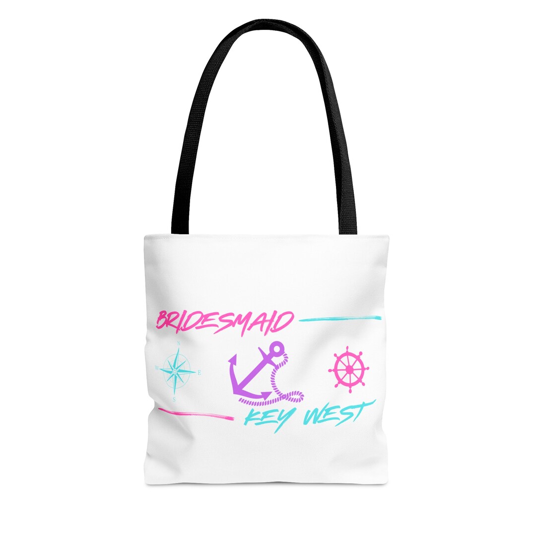 Key West Bridesmaid Tote Bag, Key West Bachelorette Party Bag ...