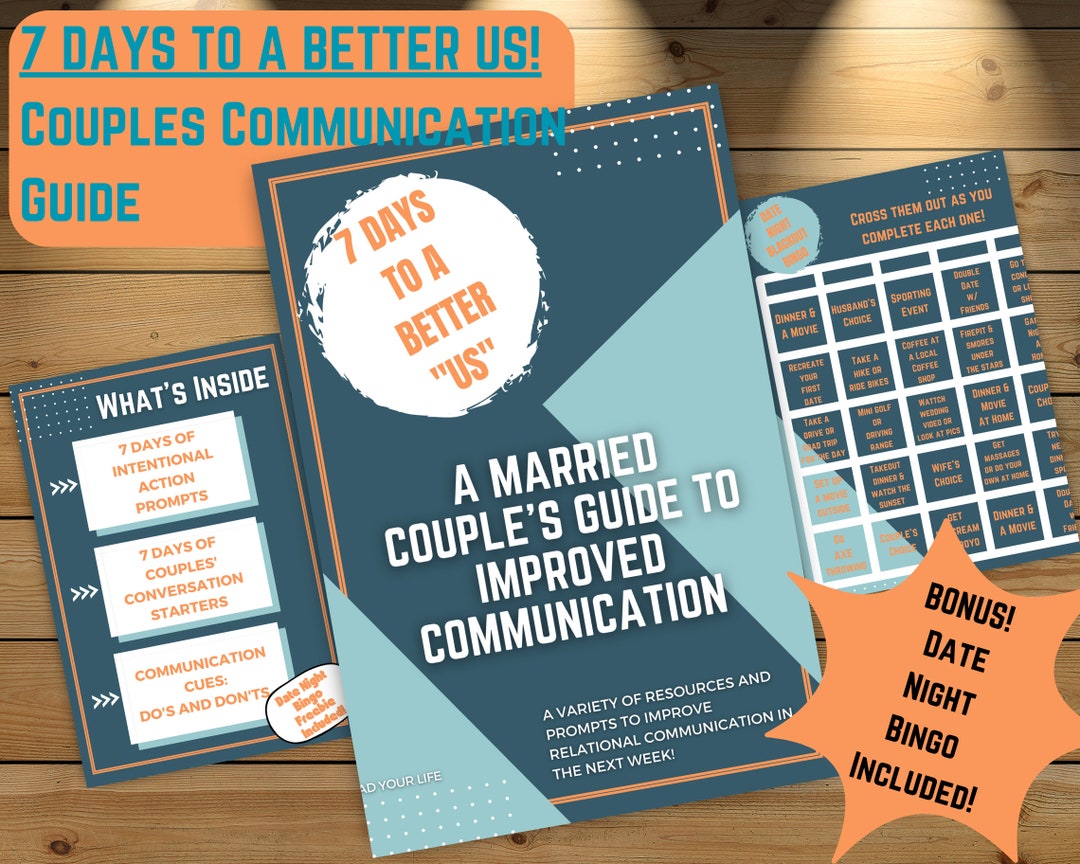 Married Couple's Communication Guide Communication Guide - Etsy