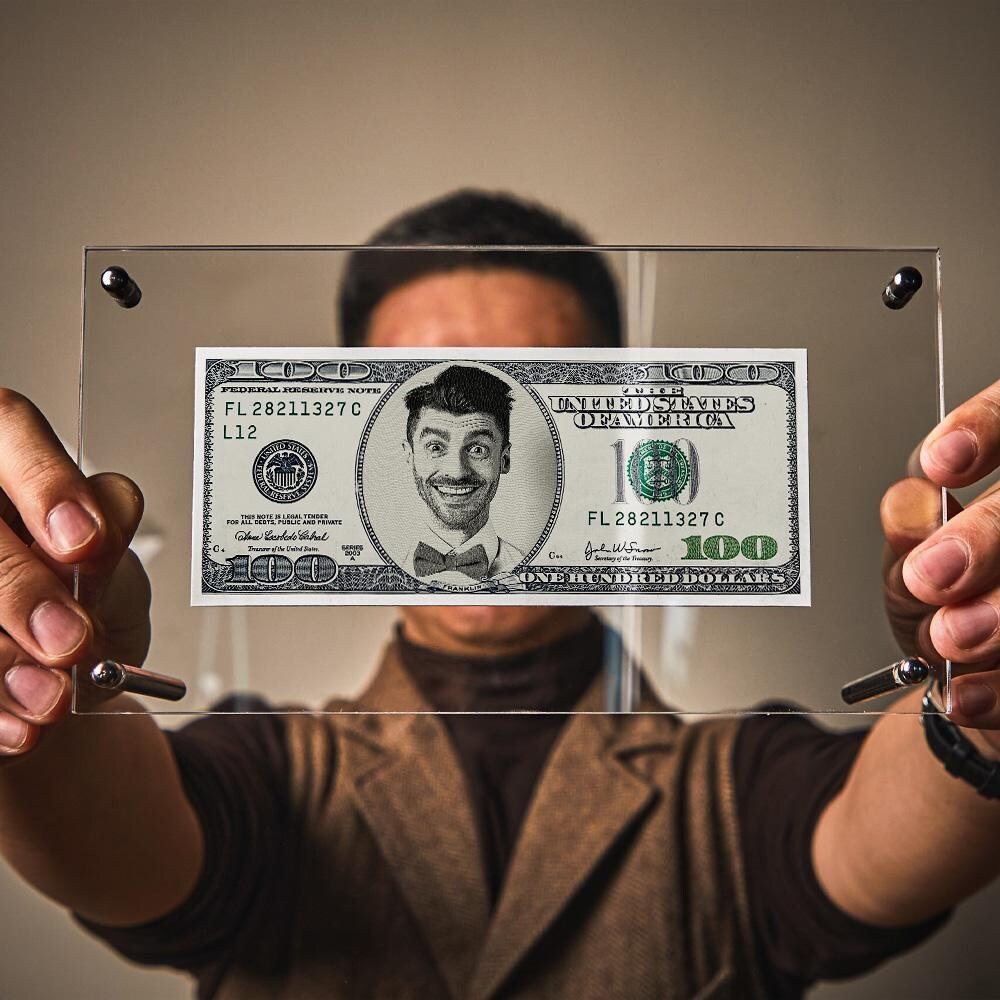 Custom Portrait Money 100 Dollar Bill | Personalized Desk Decor Face ...