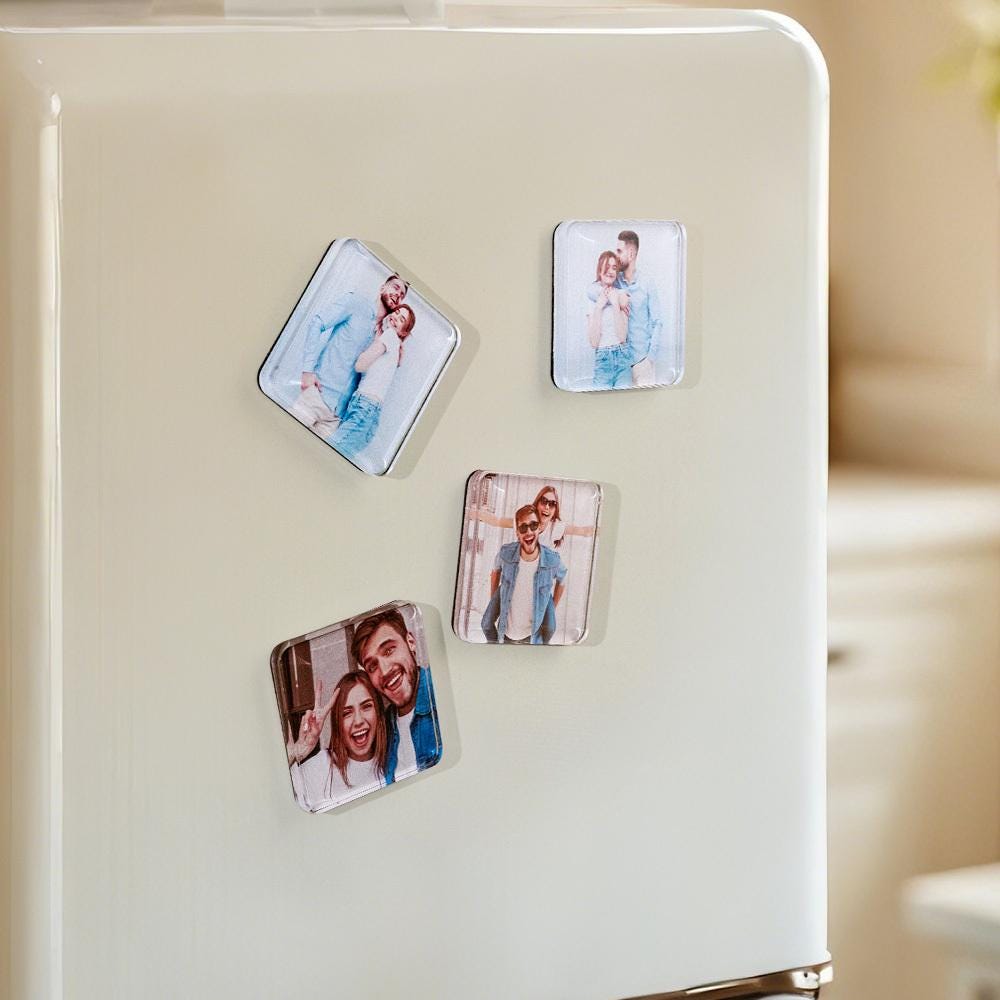Custom Acrylic Square Photo Magnet - Personalized Fridge Magnet for ...