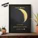Personalized Moon Phase Wooden Frame - Customizable With Names, Dates ...