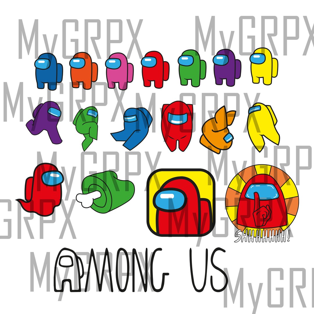 Amongus Bundle 1 SVG-PNG-EPS Vectors - Etsy