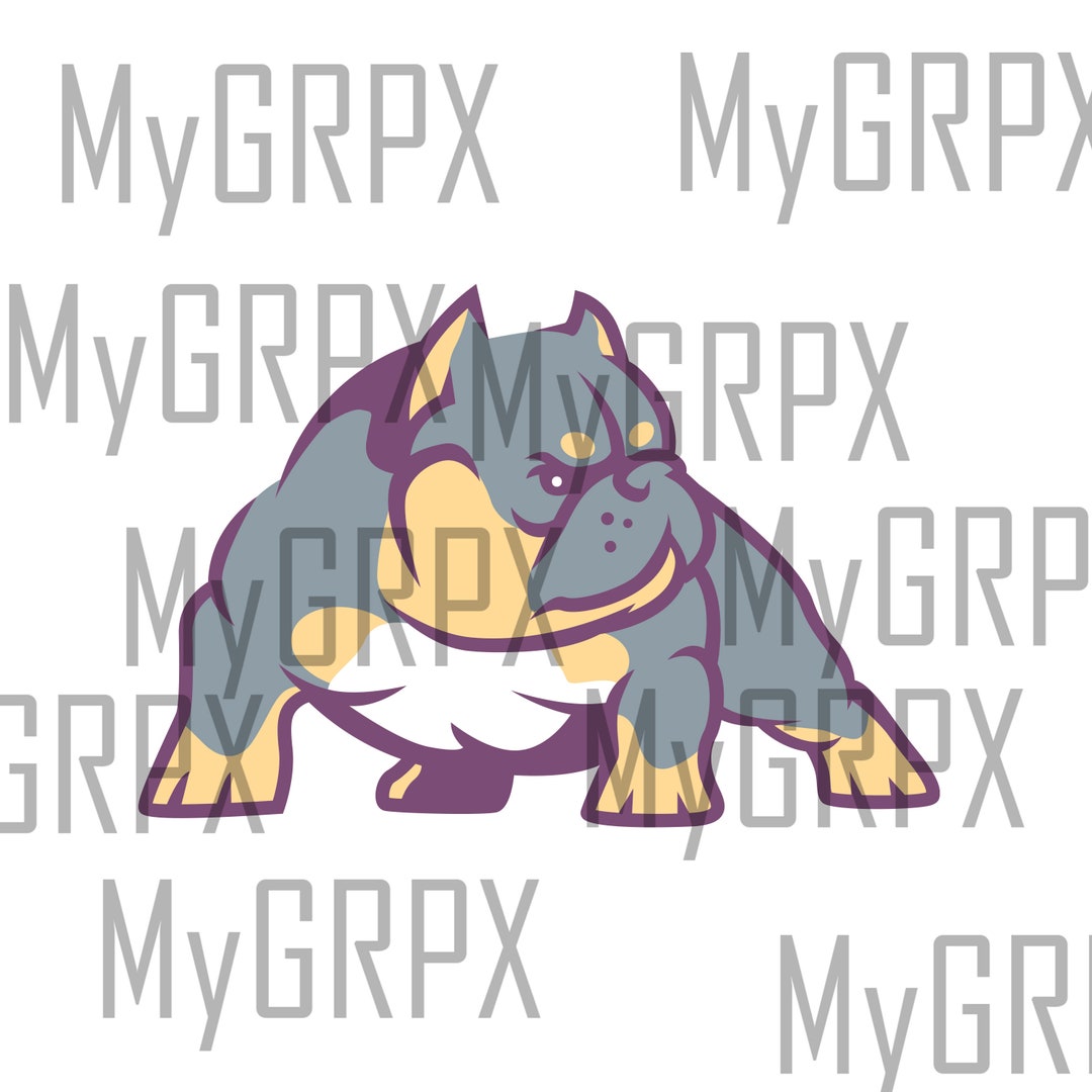 American Bully Logo E EPS-PDF Vector - Etsy