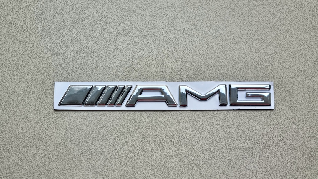 Amg Emblem Lettering Chrome Logo Rear Trunk Sticker Letters - Etsy