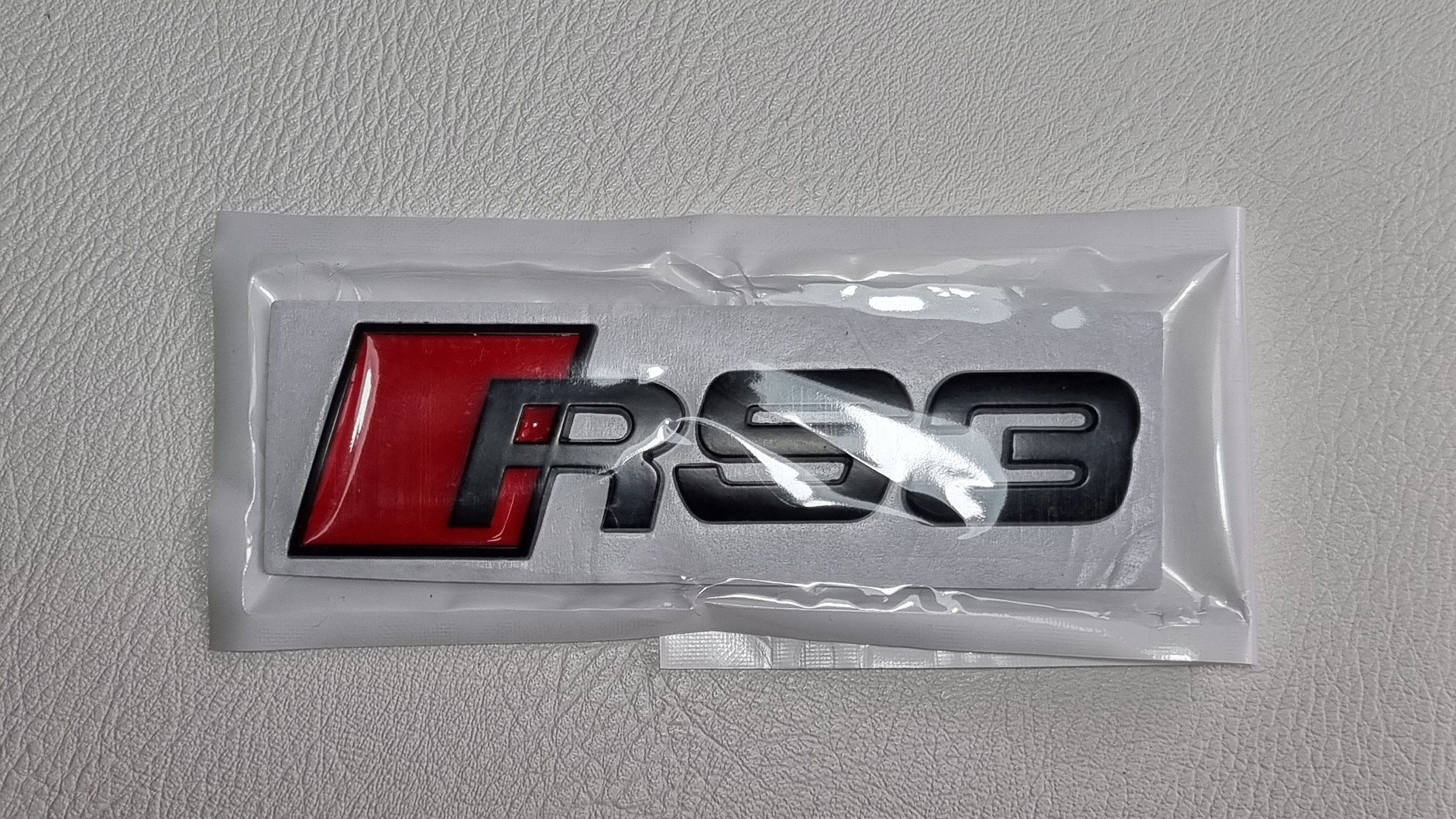 RS3 Badge Logo Black Rear Trunk Emblem Sticker Car Accessories - Etsy