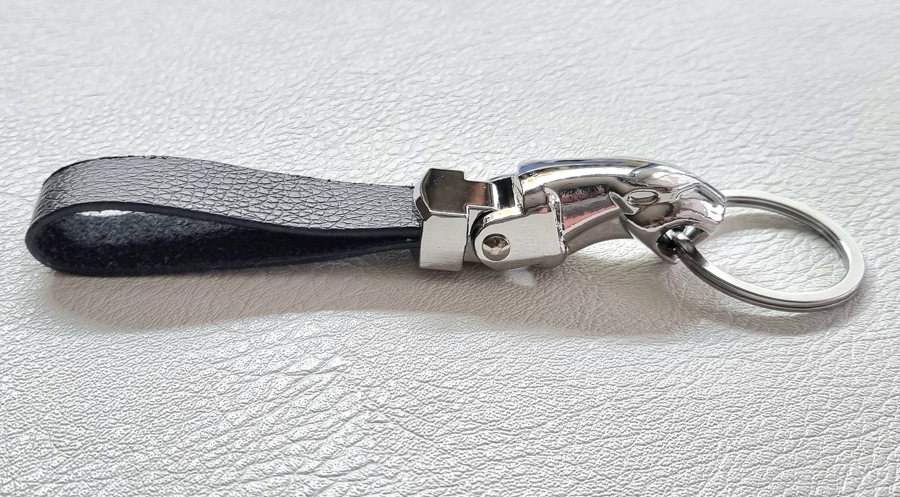 Jaguar Keychain Leather Logo Keyring Car Accessories Gift for Men Dad ...