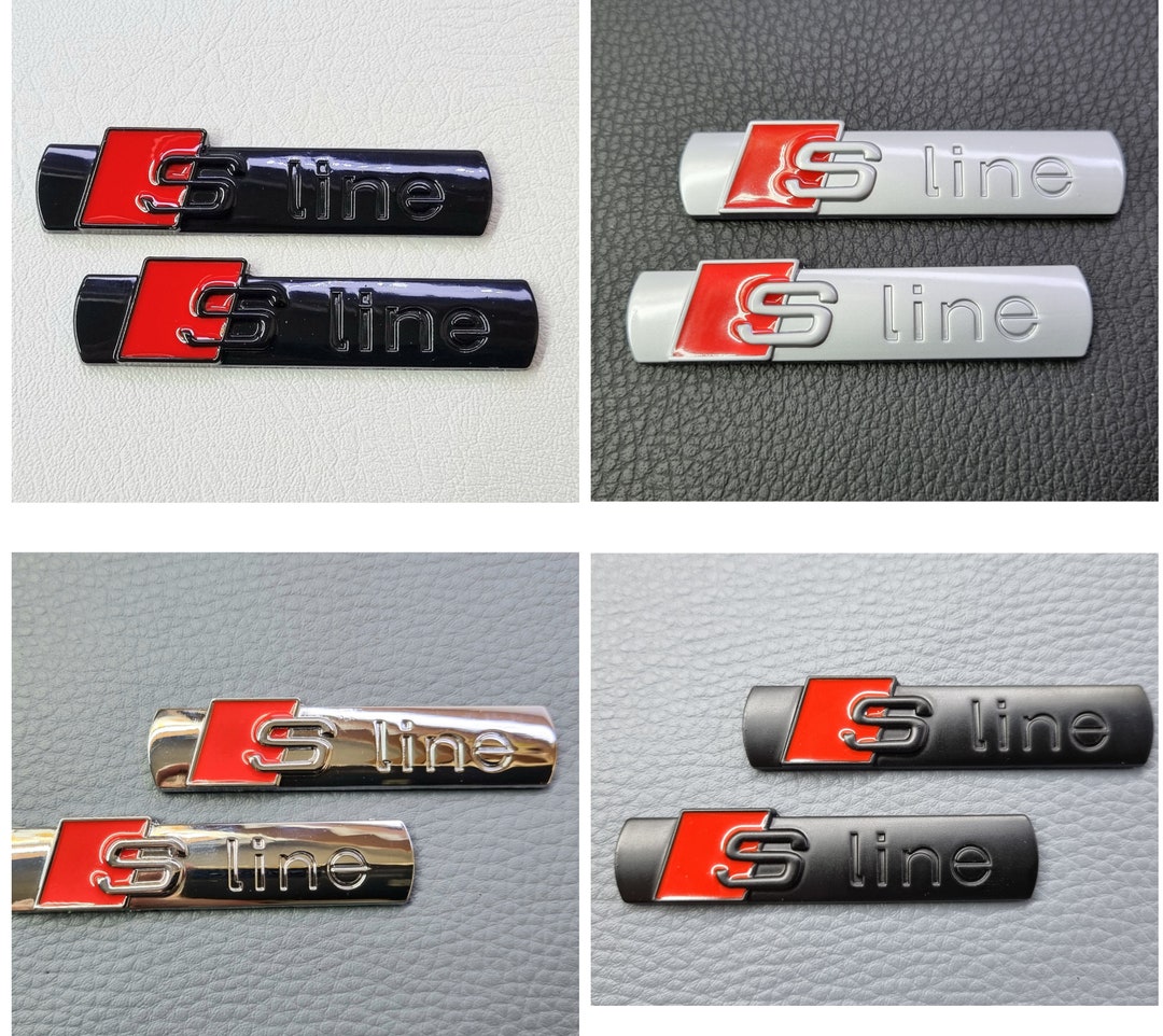Audi S Line Badge Wing Logo Emblem Sticker Car Accessories - Etsy