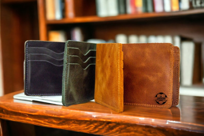 Personalized Leather Wallet, Custom Leather Wallet, Anniversary Gift ...