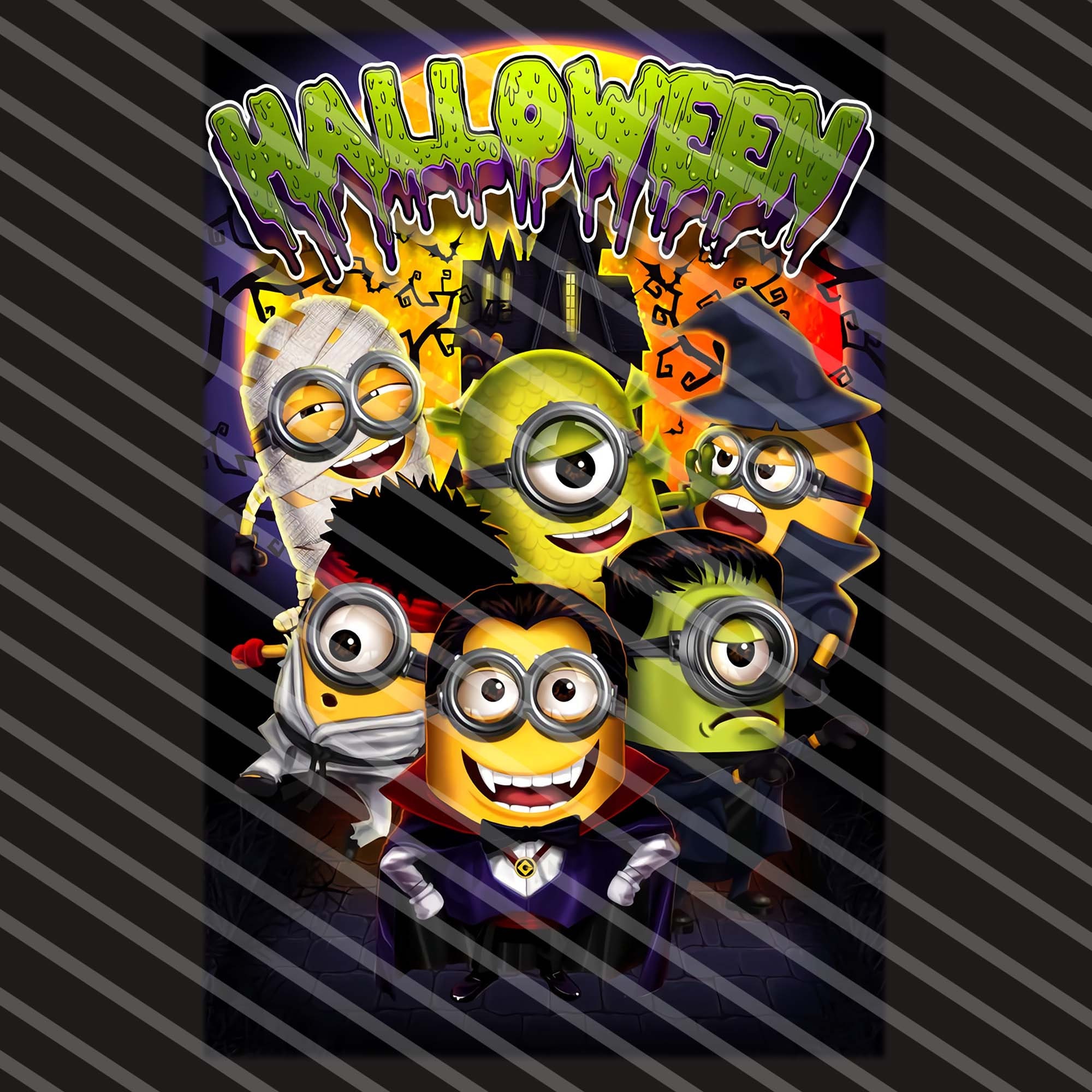 Minion Horror Dracula Halloween Png File Minion - Etsy