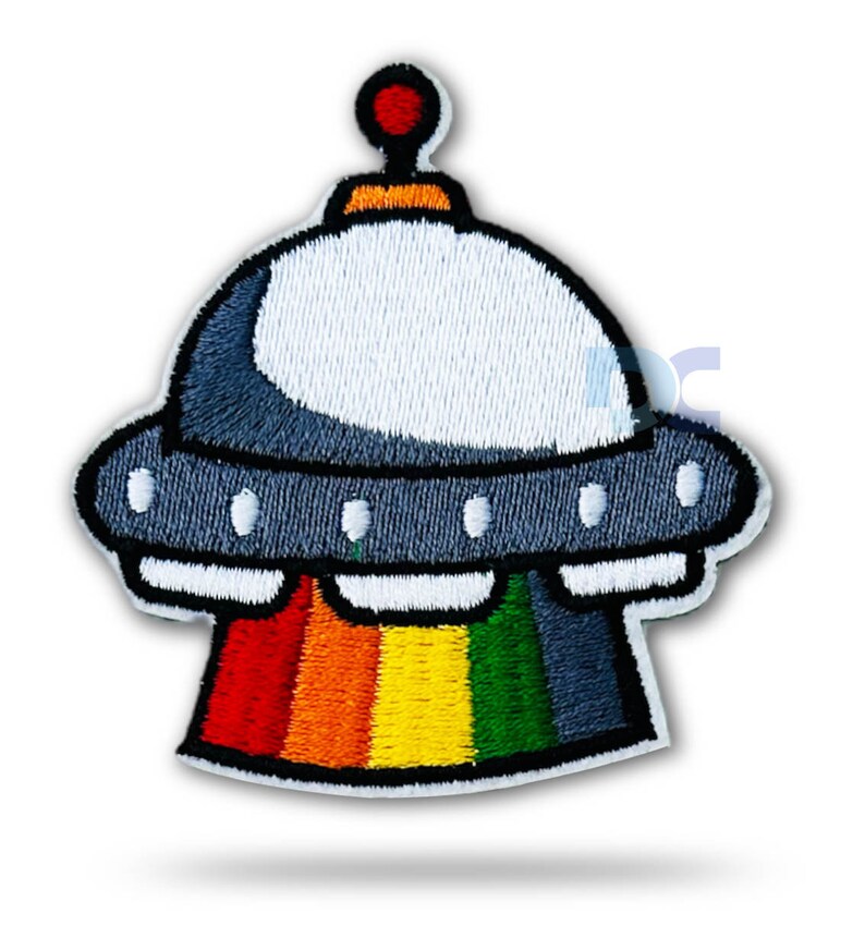NASA Space Colorful Spaceship Patch Iron on Sew on Patch, Cool Cute Patch Embroidered Applique ...