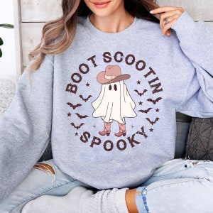 Boot Scoot Spooky Png, Western Ghost Png, Retro Halloween Design ...