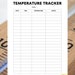 Temperature Tracker Template | Temperature Chart | Printable Template ...