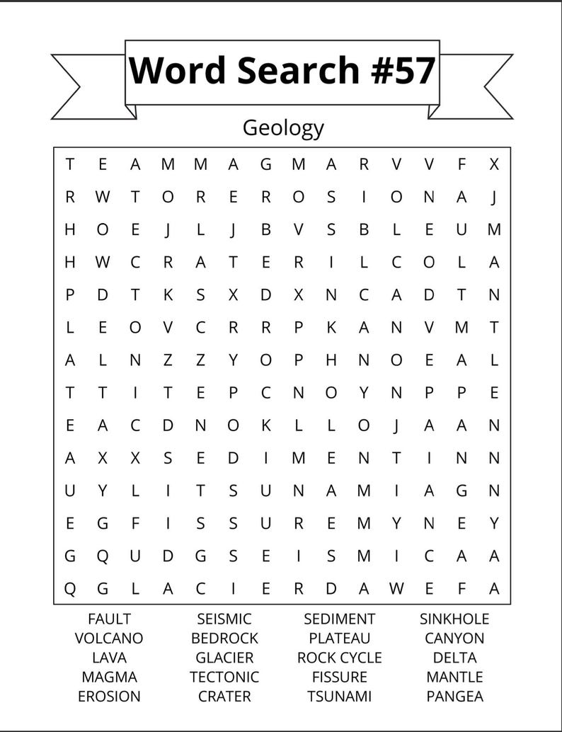 60 Word Search Puzzles | 75 Page Printable Activity Book Solutions ...