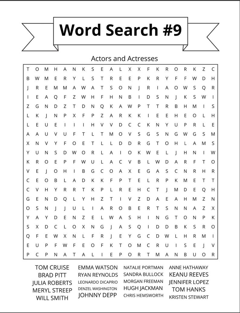 60 Word Search Puzzles | 75 Page Printable Activity Book Solutions ...
