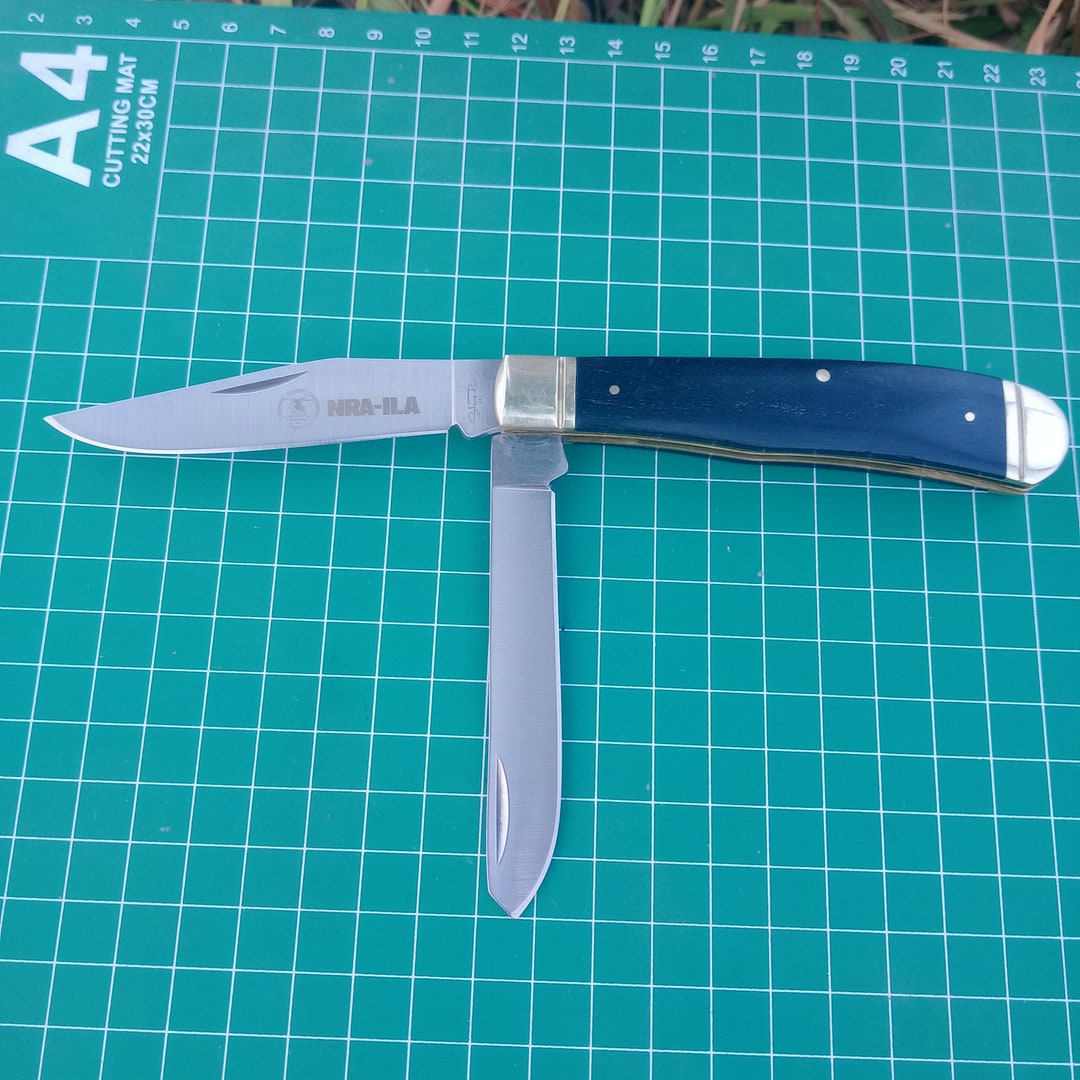 Stone River NRA ILA Trapper Folding Knife Double Clip Point - Etsy Finland