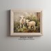 Charming Woodland Lambs Digital Art Print, Cute Baby Sheep Nursery Wall ...
