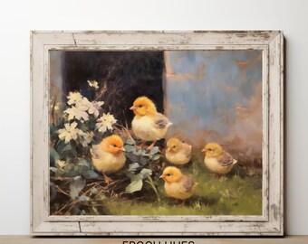 Cute Baby Chick Print. - Etsy