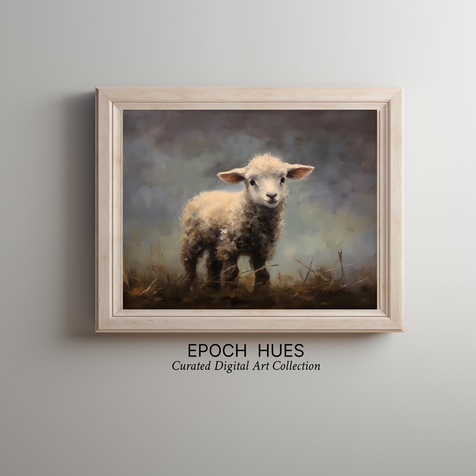 Baby Sheep Art Print, Farm Animal Nursery Decor, Printable Lamb ...