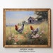 Rustic Chicken Farmhouse Art, Digital Print, Countryside Barn and ...