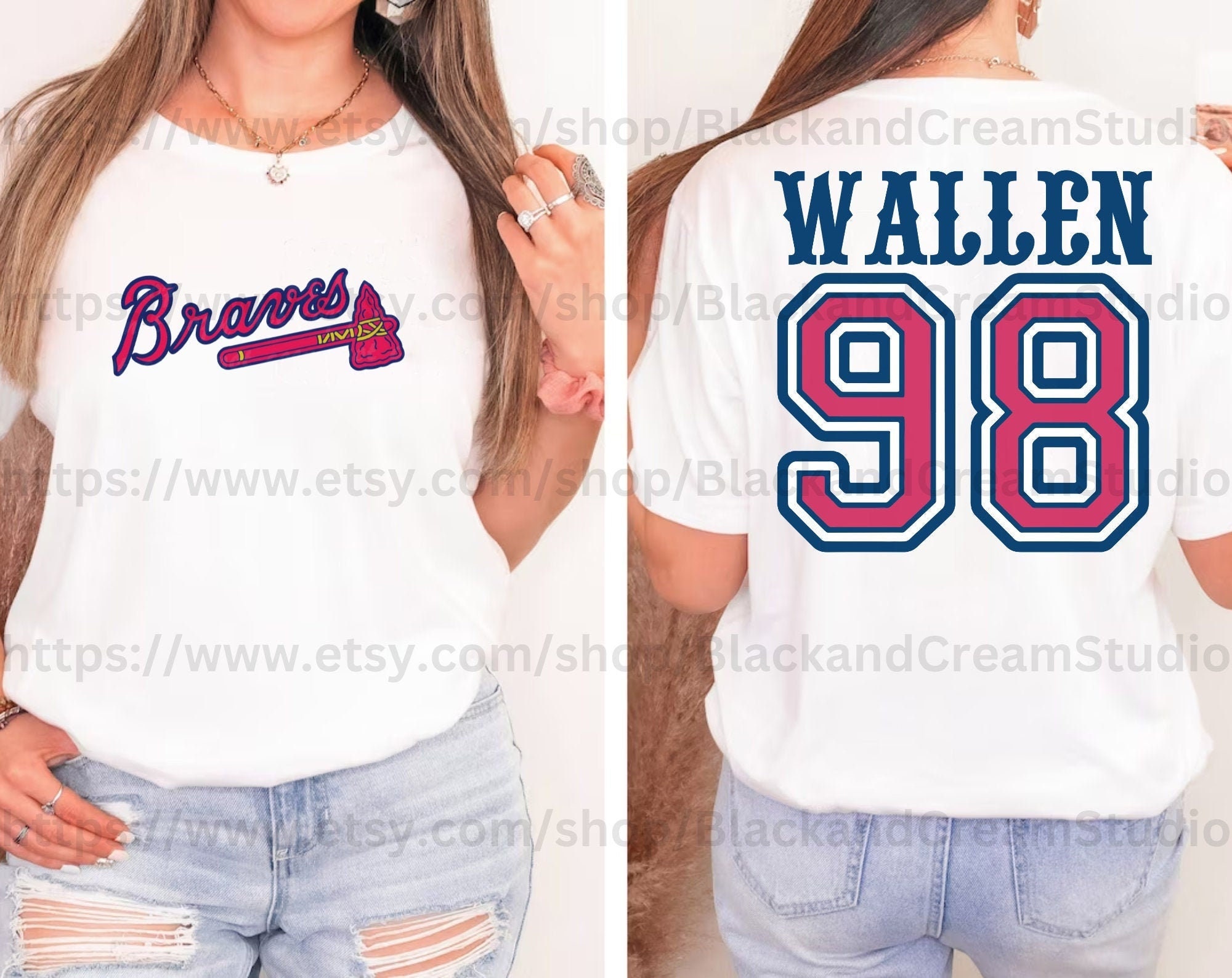 Braves 98 Comfort Colors Shirt, Wallen Braves 98 Shirt, Wallen 98 ...