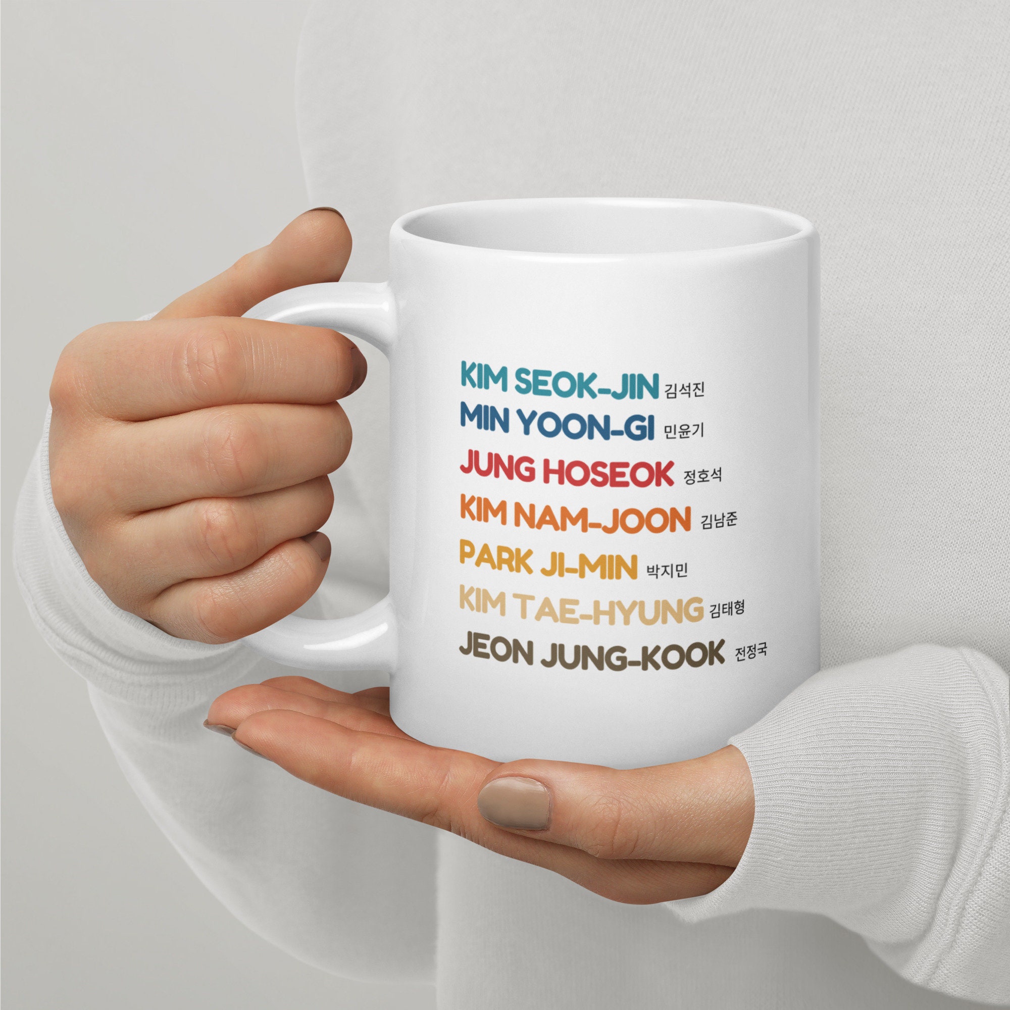 BTS K-POP Mug Names - Etsy