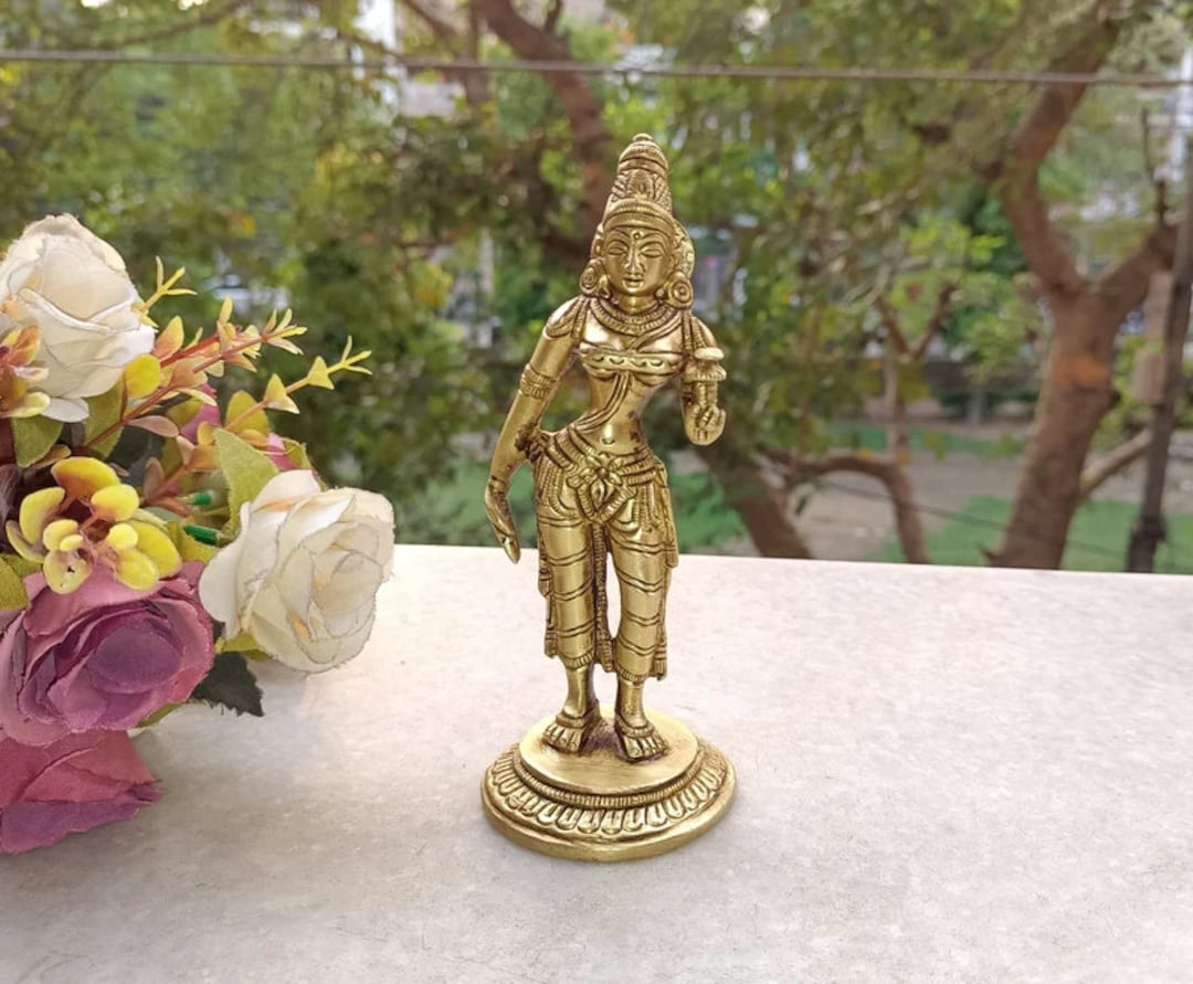 Brass Chitra Goddess Idol Subhadra Devi Statue Classical Theme Home ...