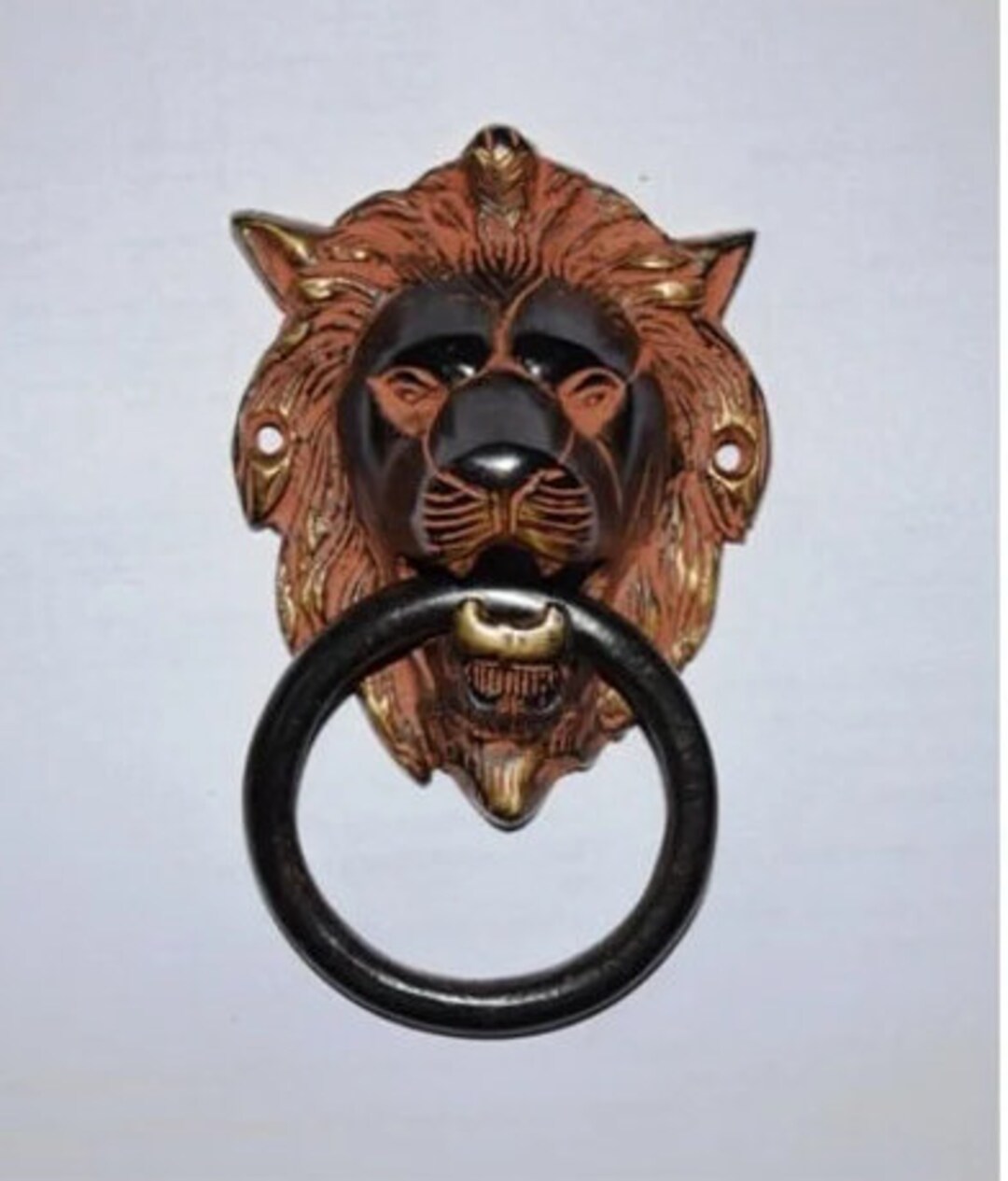 Lion Beast Door Ringing Bell Brass Angry Wild Animal Head Outdoor ...