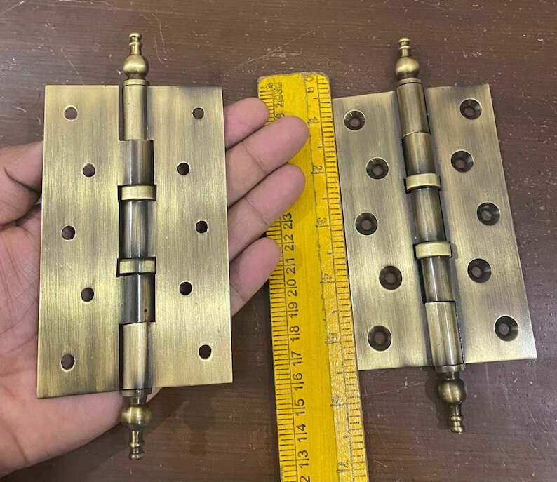 5'' Inches Door Pull Hinges Set of 02 Pieces Brass Door Hardware ...