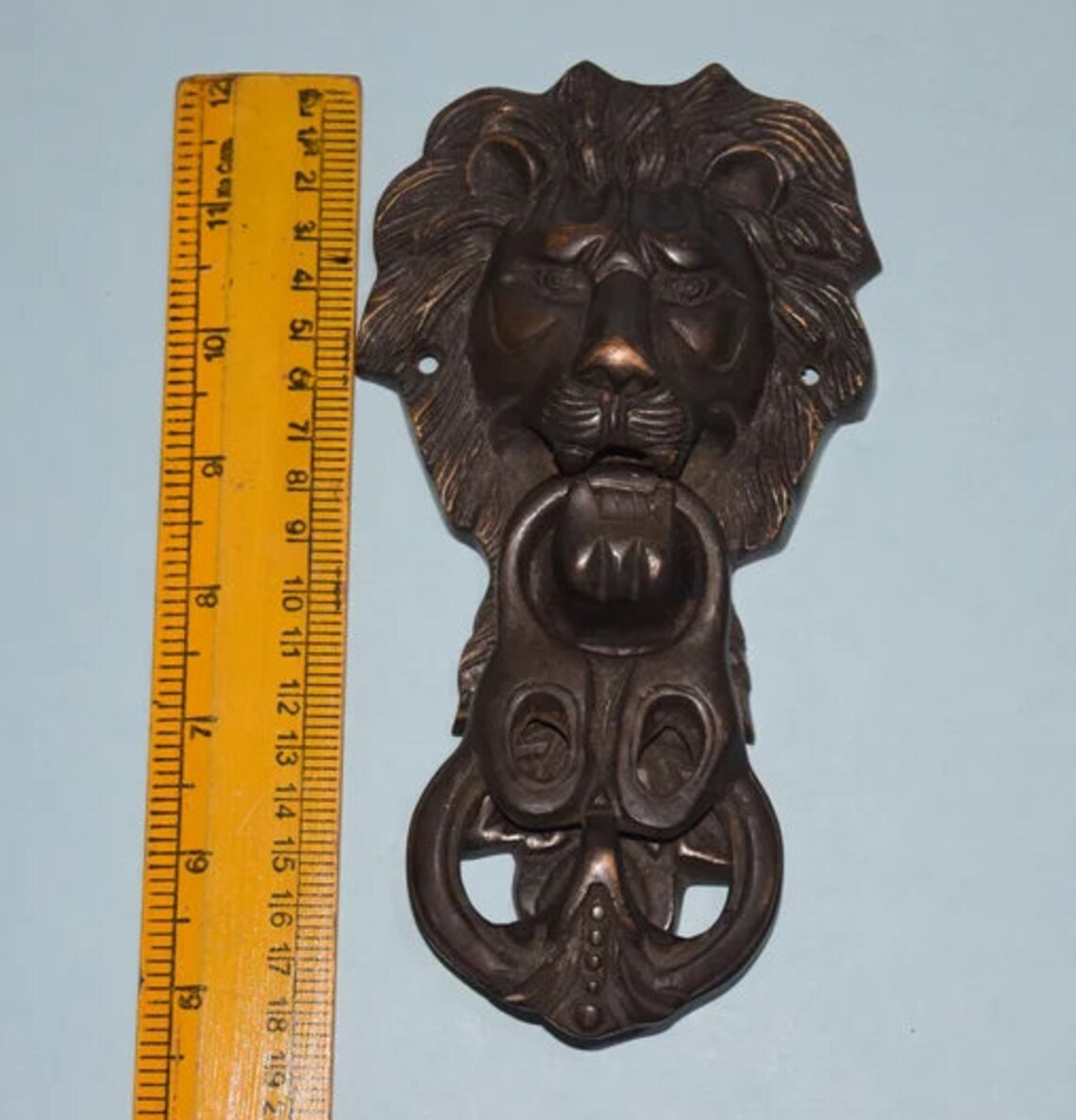 Jungle Beast Lion Home Door Knocker Brass Rare Antique Royal Theme Door ...