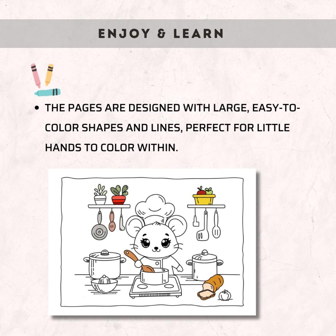 Cute Mouse Coloring Book – 5 Cute Mouse Coloring Pages for Adults ...