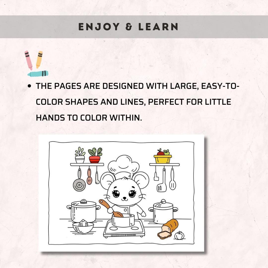 Cute Mouse Coloring Book – 5 Cute Mouse Coloring Pages for Adults ...