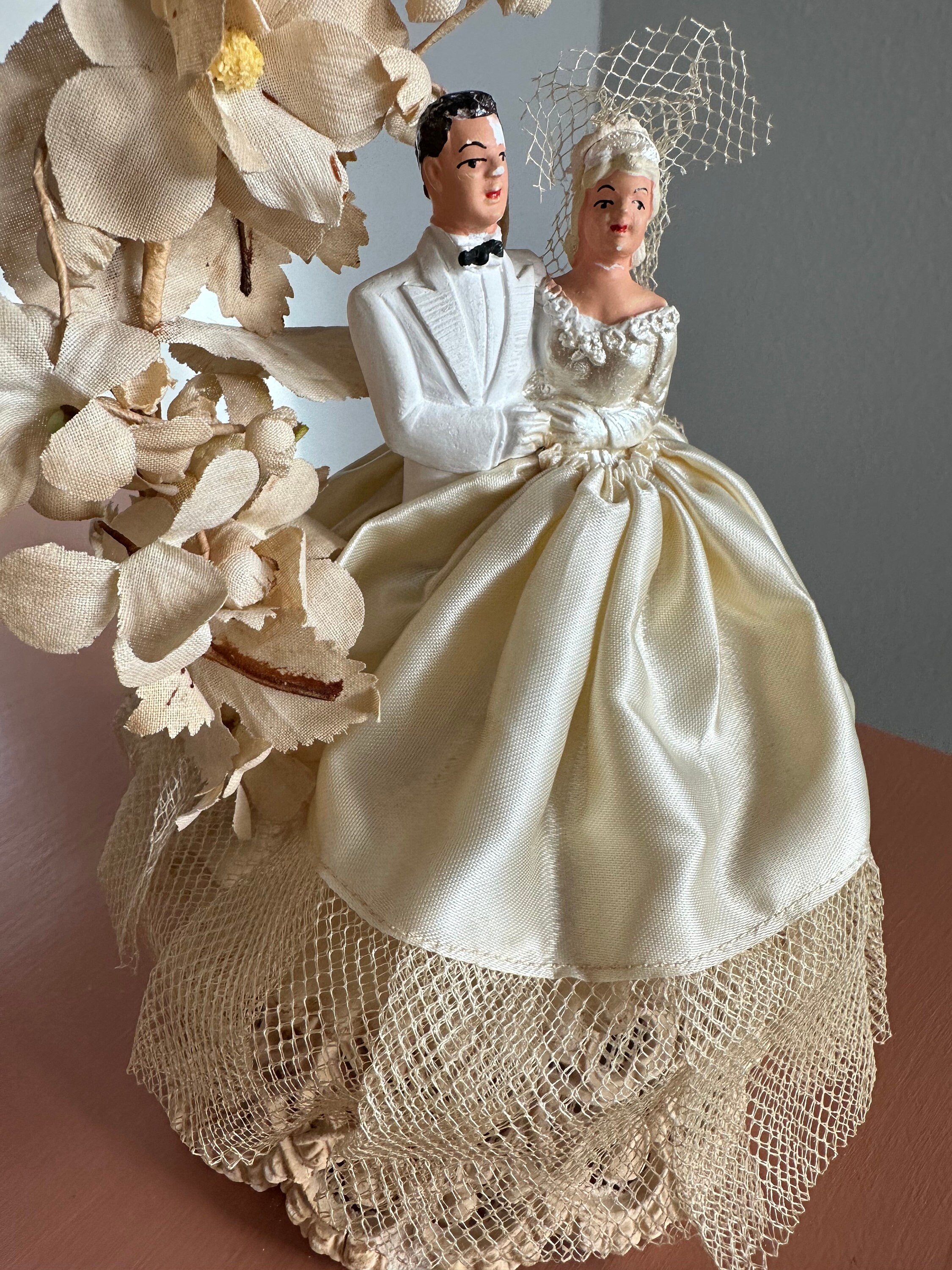 1952 Vintage Wedding Cake Topper Bride and Groom - Etsy