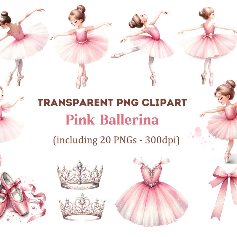 Ballerina Clipart - Etsy