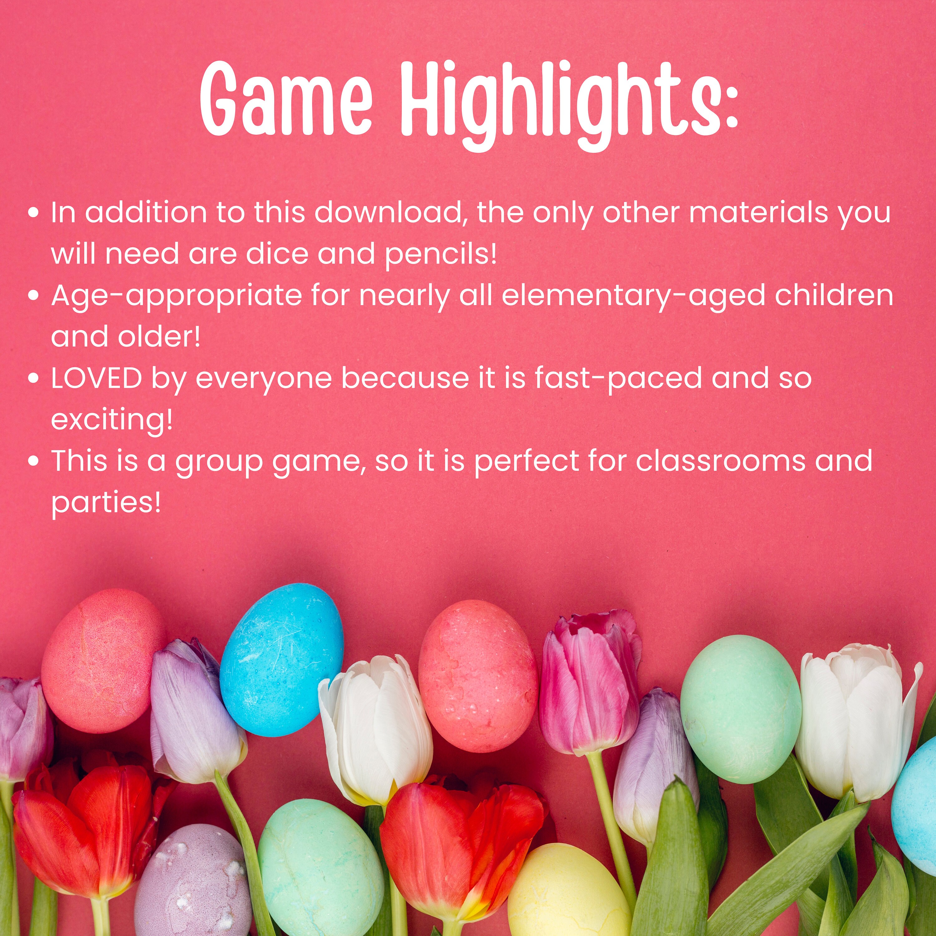 Kids Easter Game, Classroom Easter Game, Easter Party Game, Easter Game ...
