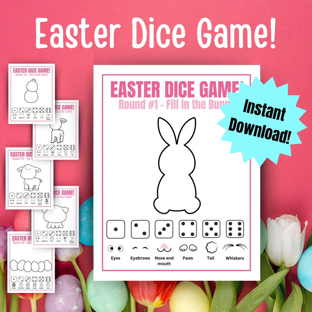 Kids Easter Game, Classroom Easter Game, Easter Party Game, Easter Game ...