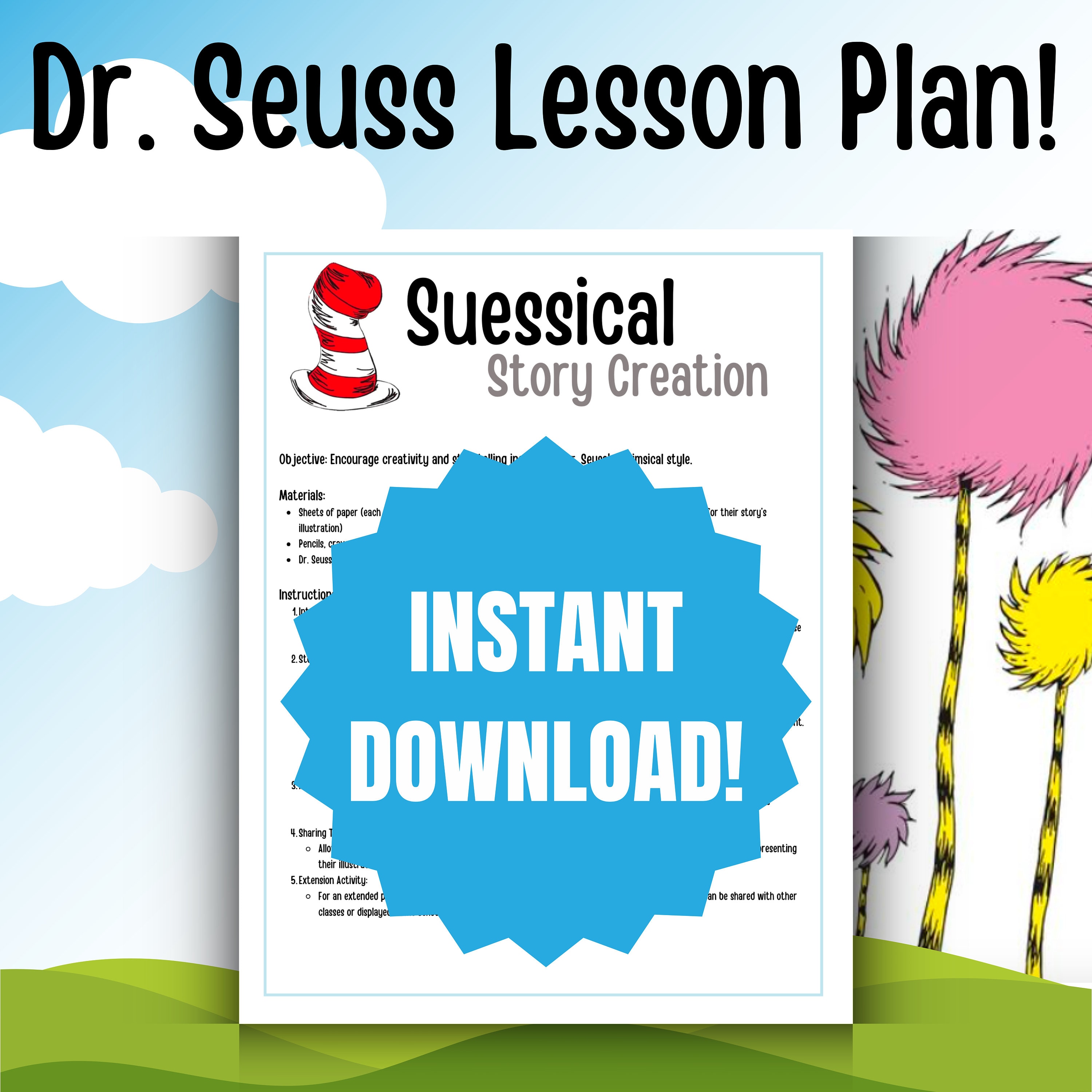 Dr. Seuss Classroom Activity, Dr. Seuss Lesson Plan, Dr. Seuss Activity ...