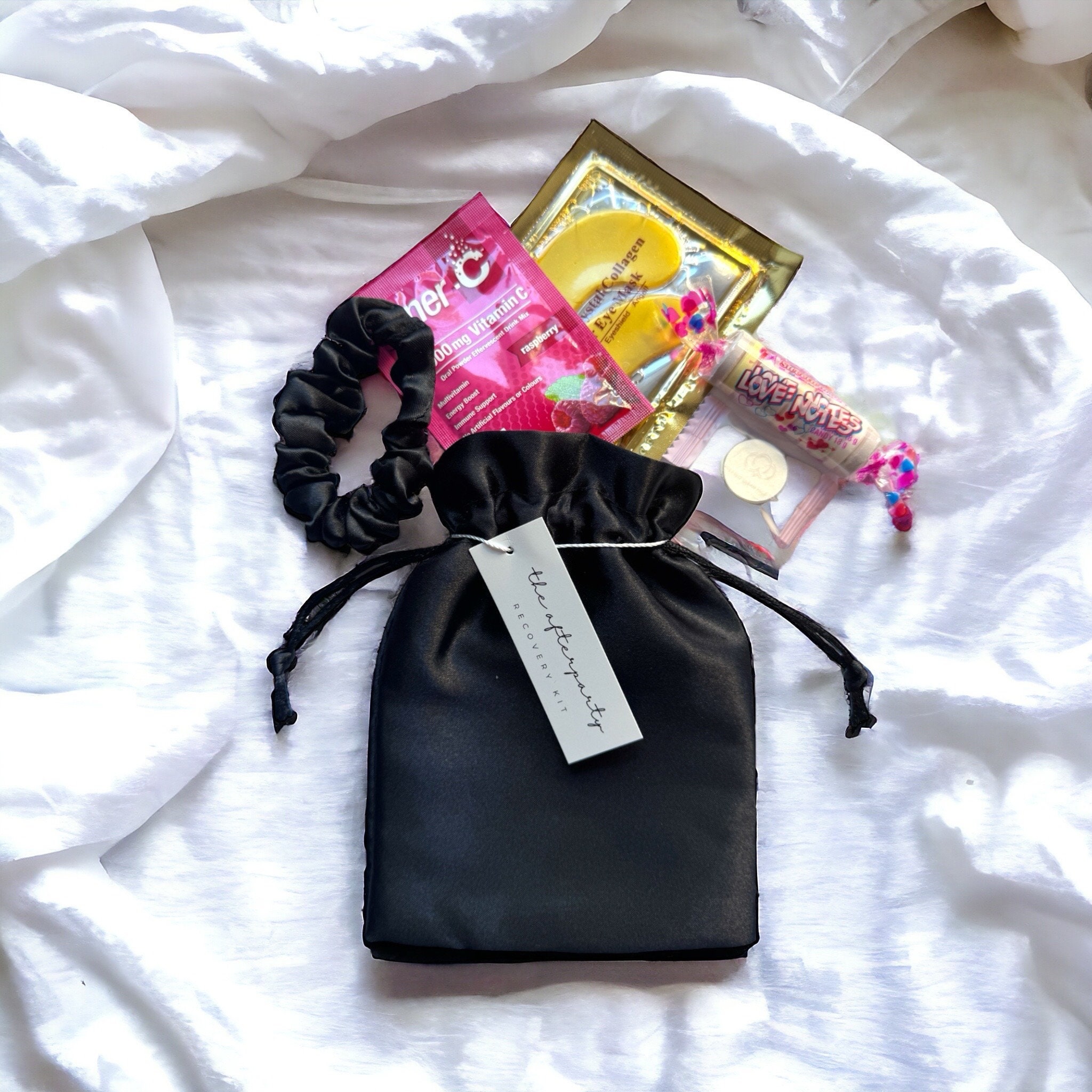 Pre-filled Afterparty Recovery Kit, Hangover Kit, Satin, Bachelorette ...