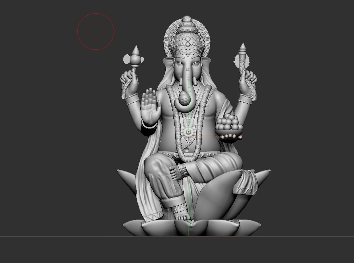 Indian Hindu Statue of Ganesha STL 3D Printing Hindu - Etsy