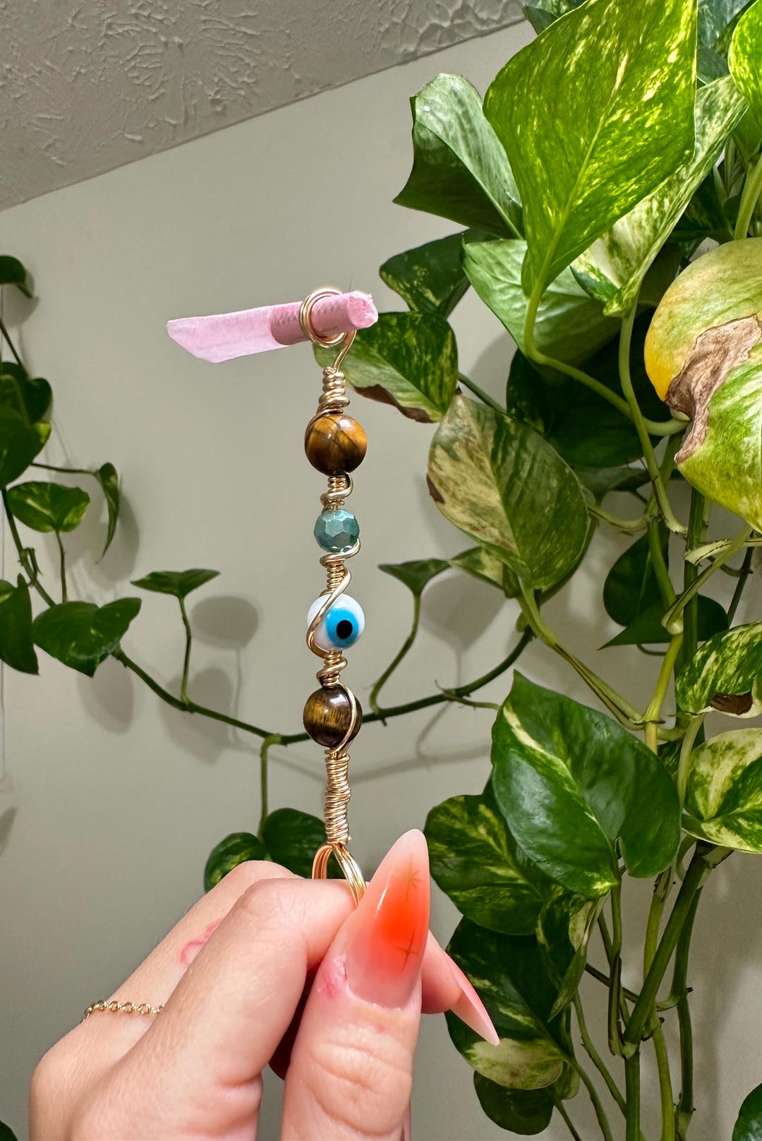 Evil Eye Cigarette Wand | Crystal Cigarette Wand | Tigers Eye Cigarette ...