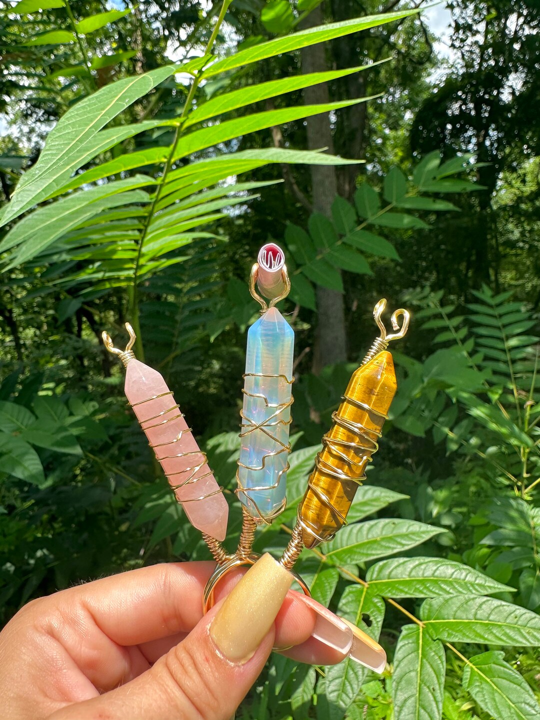Crystal Points Cigarette Holder | Smoking Accessories | Rose Quartz ...